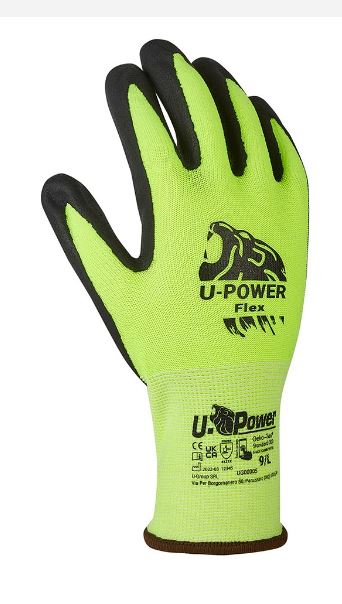 Guante Nitrilo FLEX flúor4 u-power | Janfer